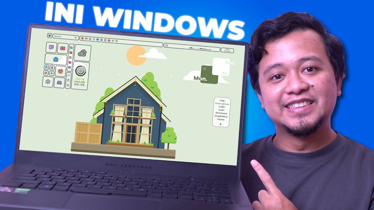 GOKIL! UBAH TAMPILAN WINDOWS JADI KEREN PAKAI 1 APLIKASI 2025