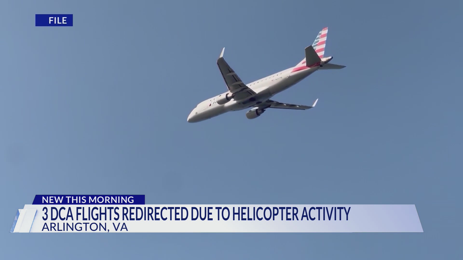 3 DCA flights redirected due to helicopter activity