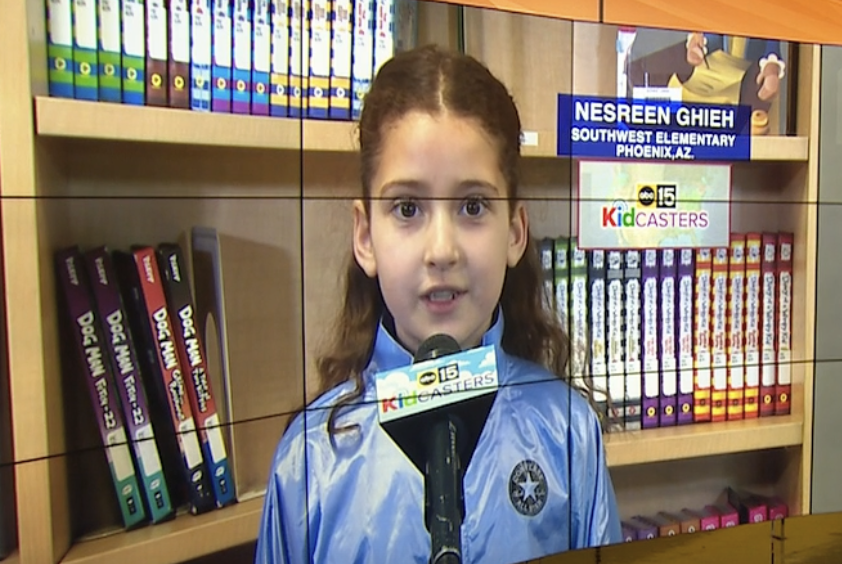 Kidcaster Nesreen gives your Monday morning forecast from Southwest Elementary School
