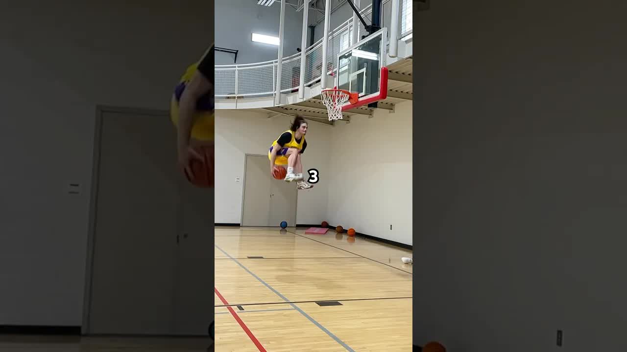 Epic Basketball Dunks: 12ft Rim Challenge