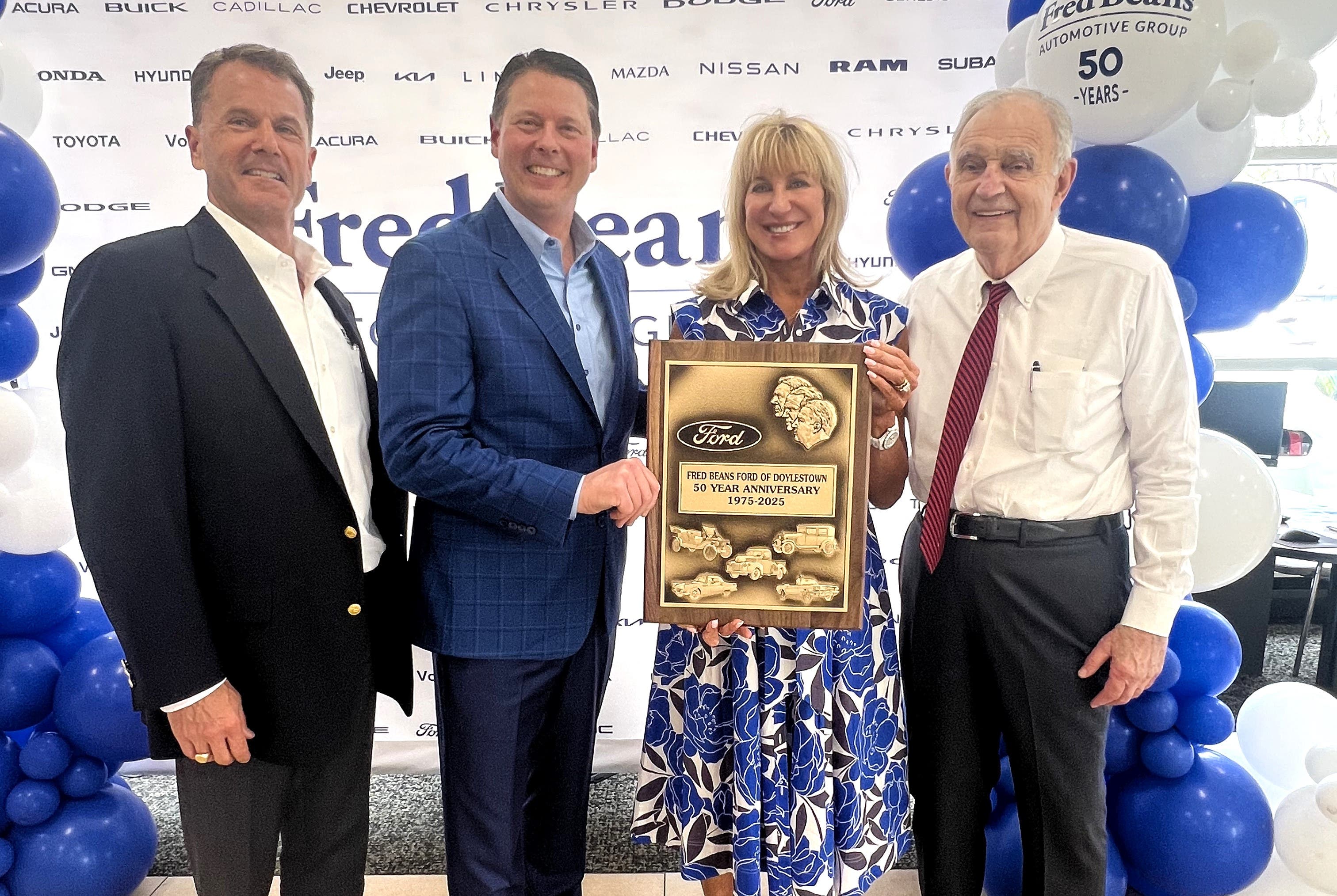 Fred Beans Honored For 50 Years As A Ford Dealer