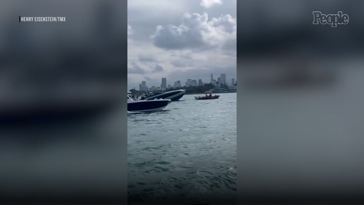 Luxury Lamborghini Yacht 'Flipped Over' Off Miami Beach with Dozens of ...