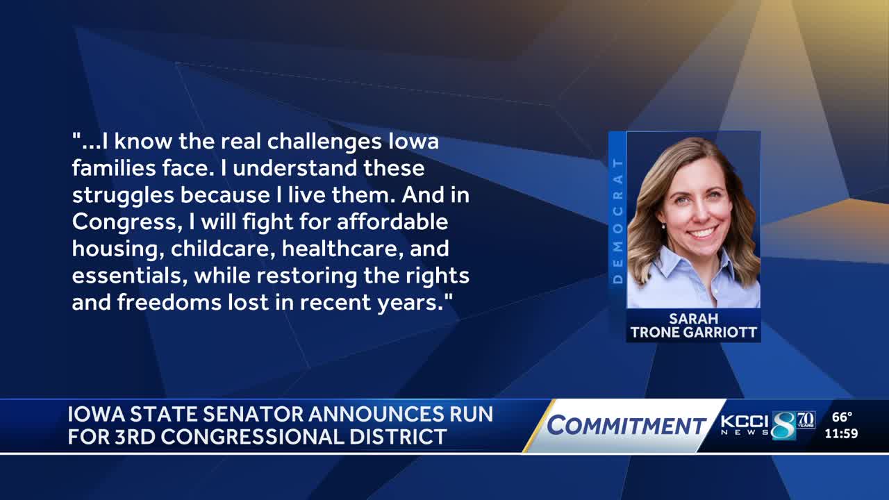 Sarah Trone Garriott announces candidacy for US House seat