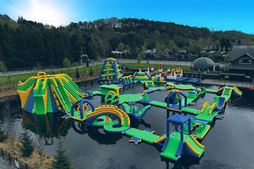 See the new floating Irish waterpark with inflatable slides and ...
