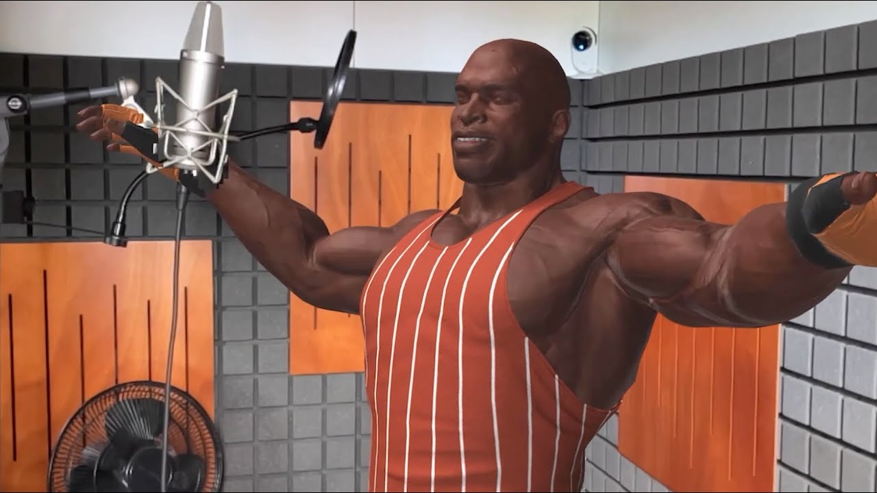 Ronnie Coleman in the Recording Studio w/ Rapper ADMK 👑