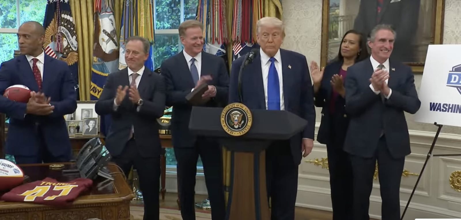 Trump announces 2027 NFL draft will be on National Mall in Washington, D.C.