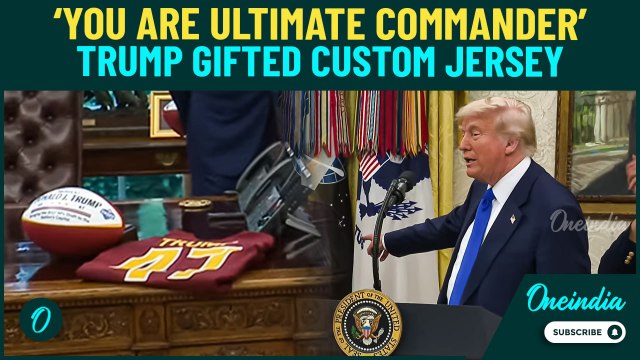 Trump Named 'Ultimate Commander' by Commanders Owner—Gets Custom Jersey ...