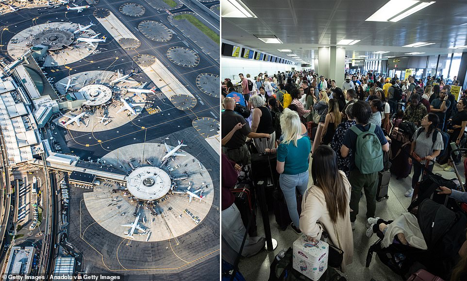 Air traffic controller at Newark airport issues warning to passengers