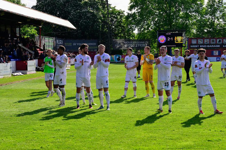 Yeovil Town season ends with defeat at Aldershot