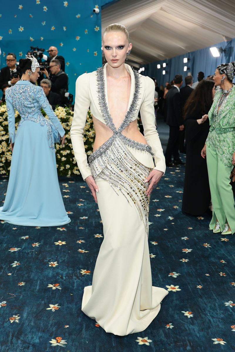Alex Consani Is Fully Dripping in Swarovski Crystals on the 2025 Met ...