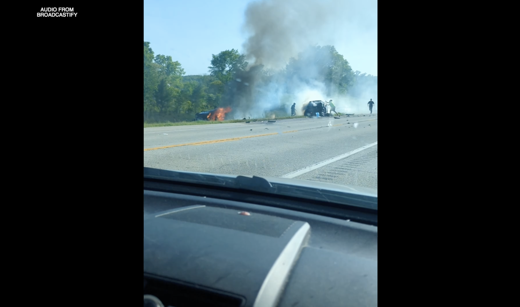 Footage shows bystanders rushing to help Oklahoma AAU basketball team ...