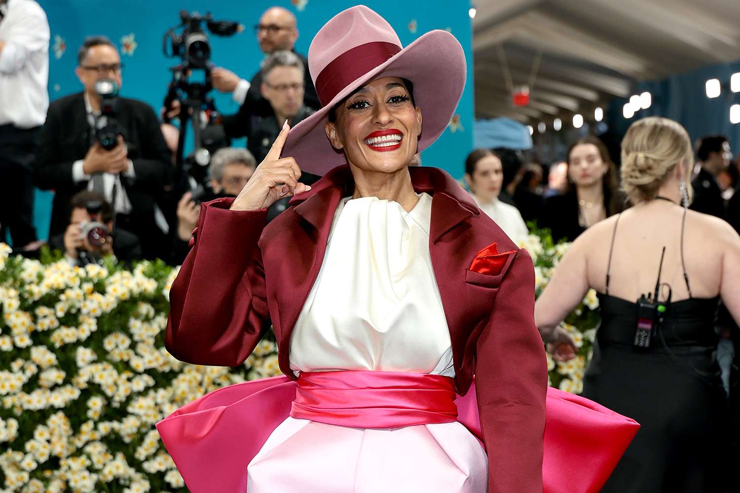 Tracee Ellis Ross Wears 'Just a Little Look' (a Voluminous Pink ...