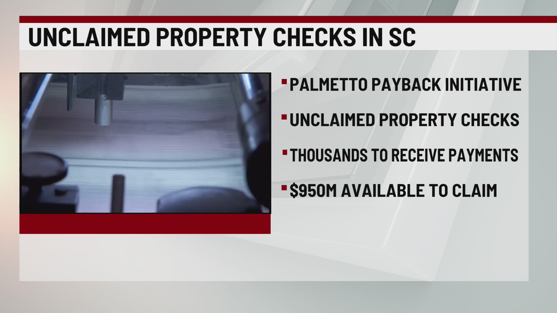 3.8K unclaimed property checks set to hit SC mailboxes