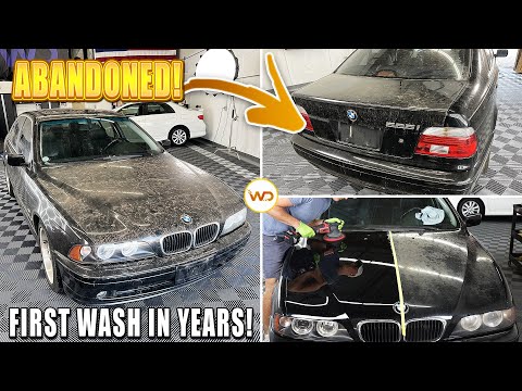 Extremely Dirty BMW E39 Revived with Deep Cleaning