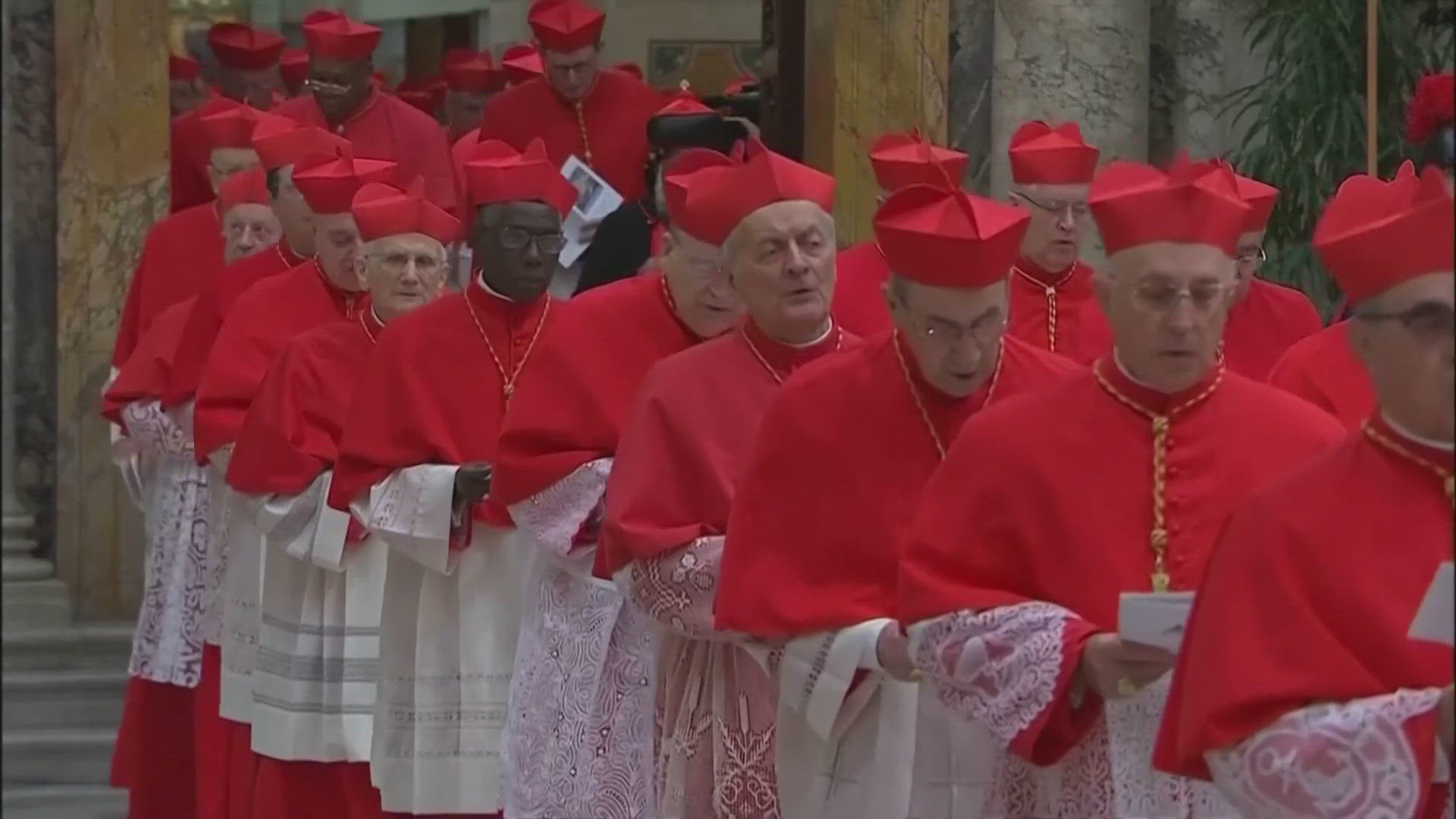 Catholic cardinals arrive at the Vatican to pray, vote on new Pope