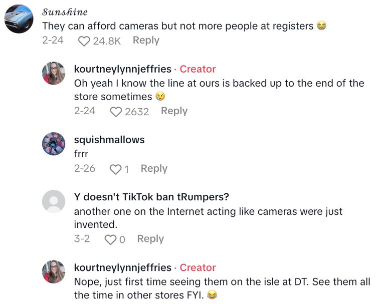 A Dollar Tree Shopper Noticed That The Store Now Has Security Cameras