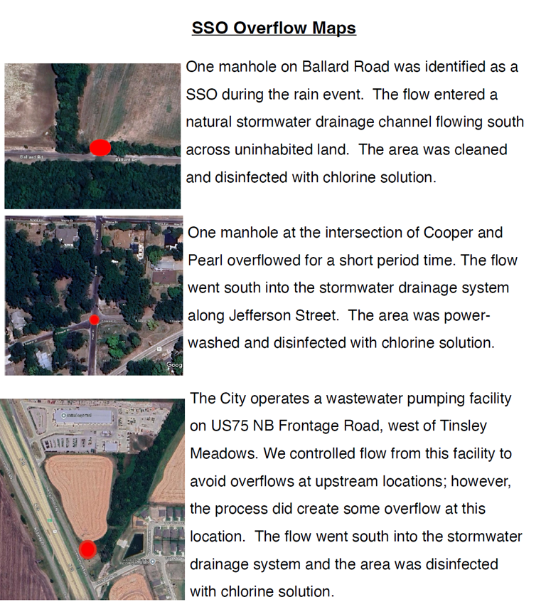 Van Alstyne experiences wastewater overflow due to heavy rains
