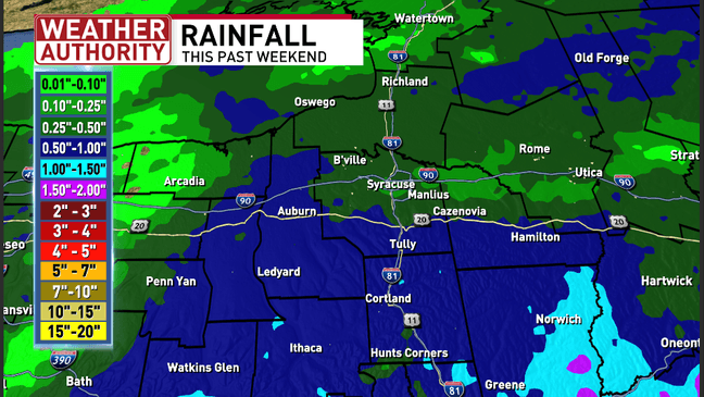 Underneath unsettled weather likely through the rest of the workweek