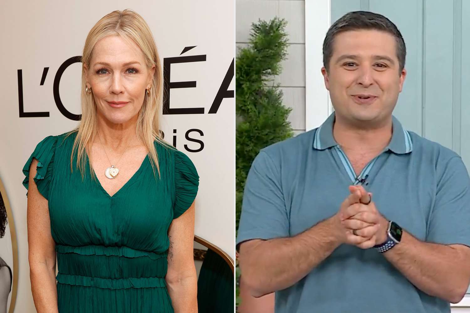 Jennie Garth Makes Surprise Appearance at QVC Host Justin Sochovka's ...