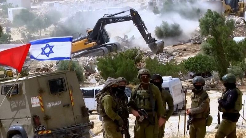 Israel demolishes most of the Bedouin hamlet in the West Bank ...