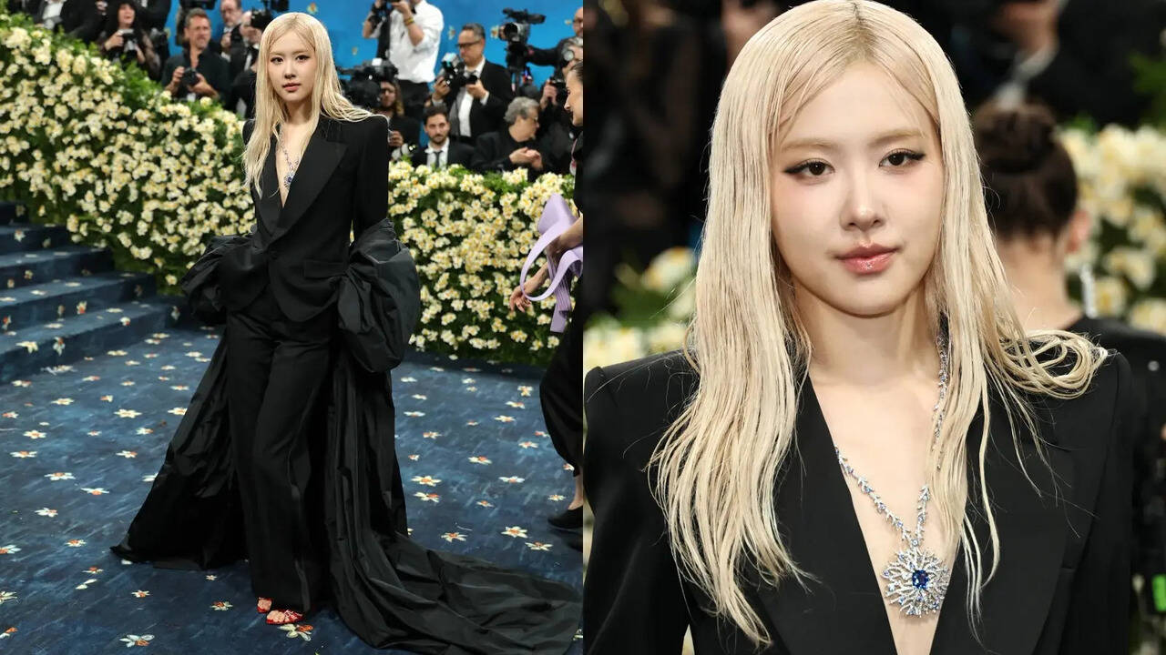 BLACKPINK's Rosé Returns To MET Gala Red Carpet After Four Years, Fans ...