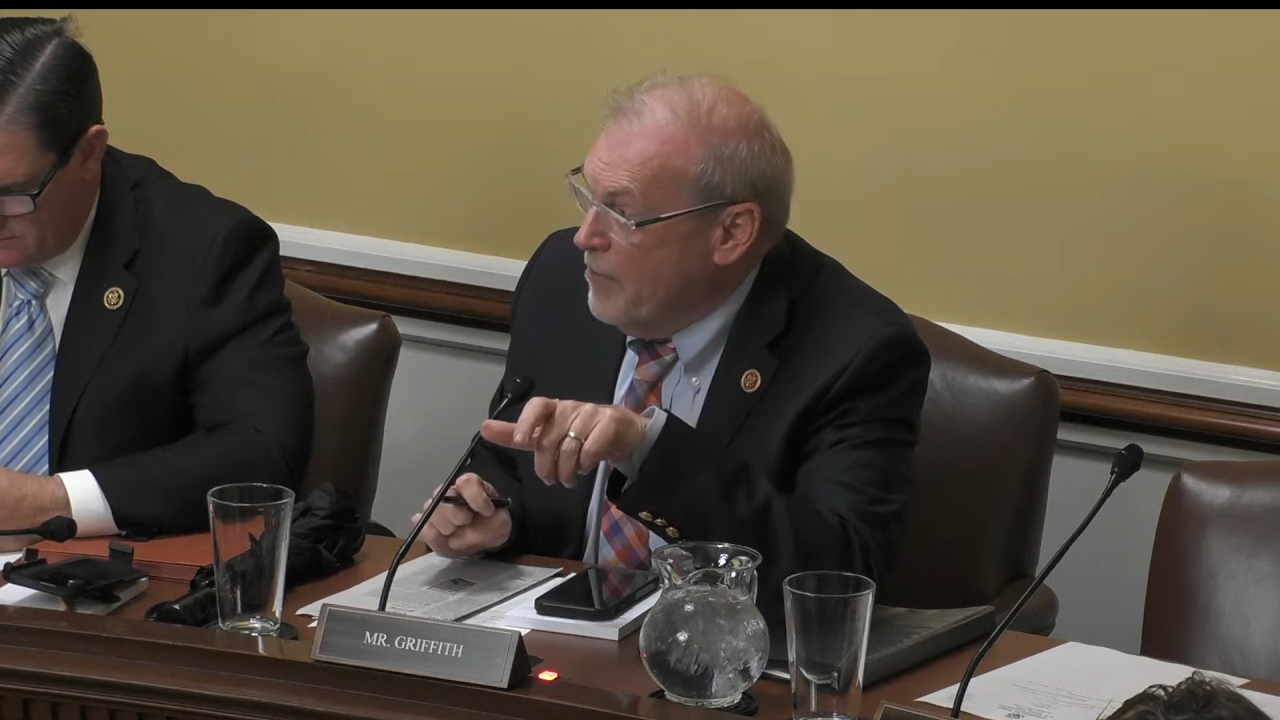 'We're Way Behind Times': Morgan Griffith Gives History Lesson On Why ...