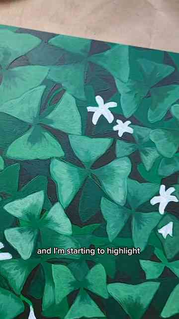 Start-to-Finish Shamrock Acrylic Painting Tutorial