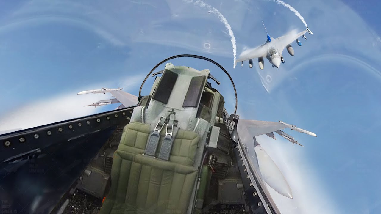US Pilot Fighting Against Pilotless F-16