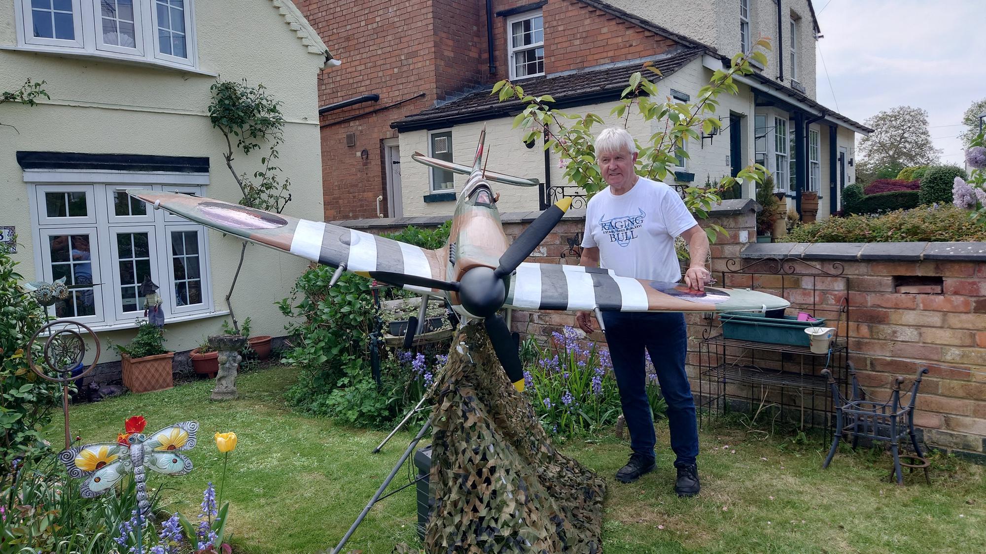 Cubbington craftsman builds Spitfire model for VE Day display