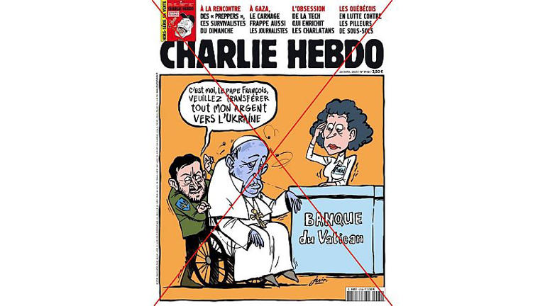Fake Charlie Hebdo cover shows Zelenskyy exploiting Pope Francis’ death ...