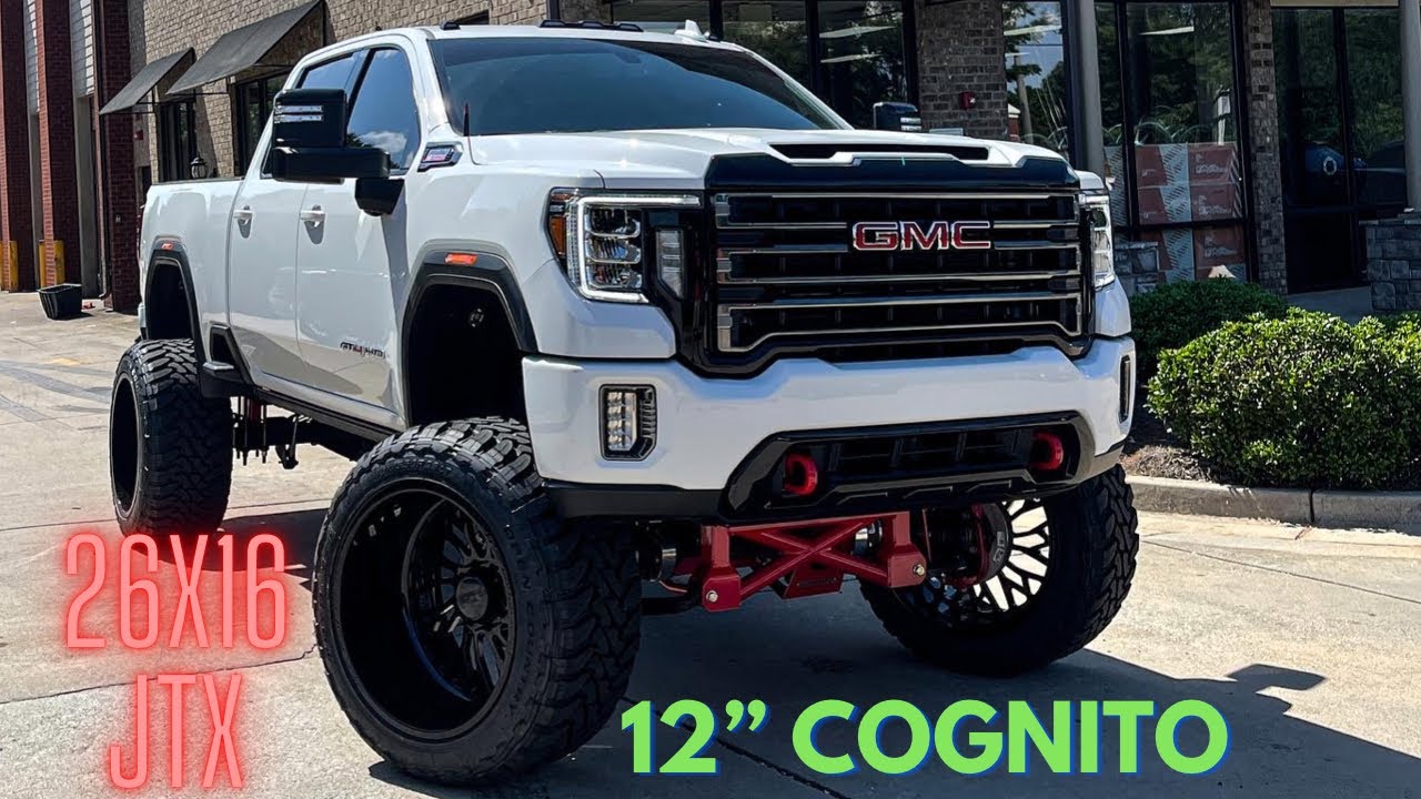 Truck Too Big GMC 2500 AT4 on a 12 Cognito Lift Kit, 26x16 JTX Wheels ...