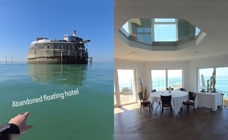 Viral Video Shows Abandoned Floating Hotel In The Middle Of Nowhere ...