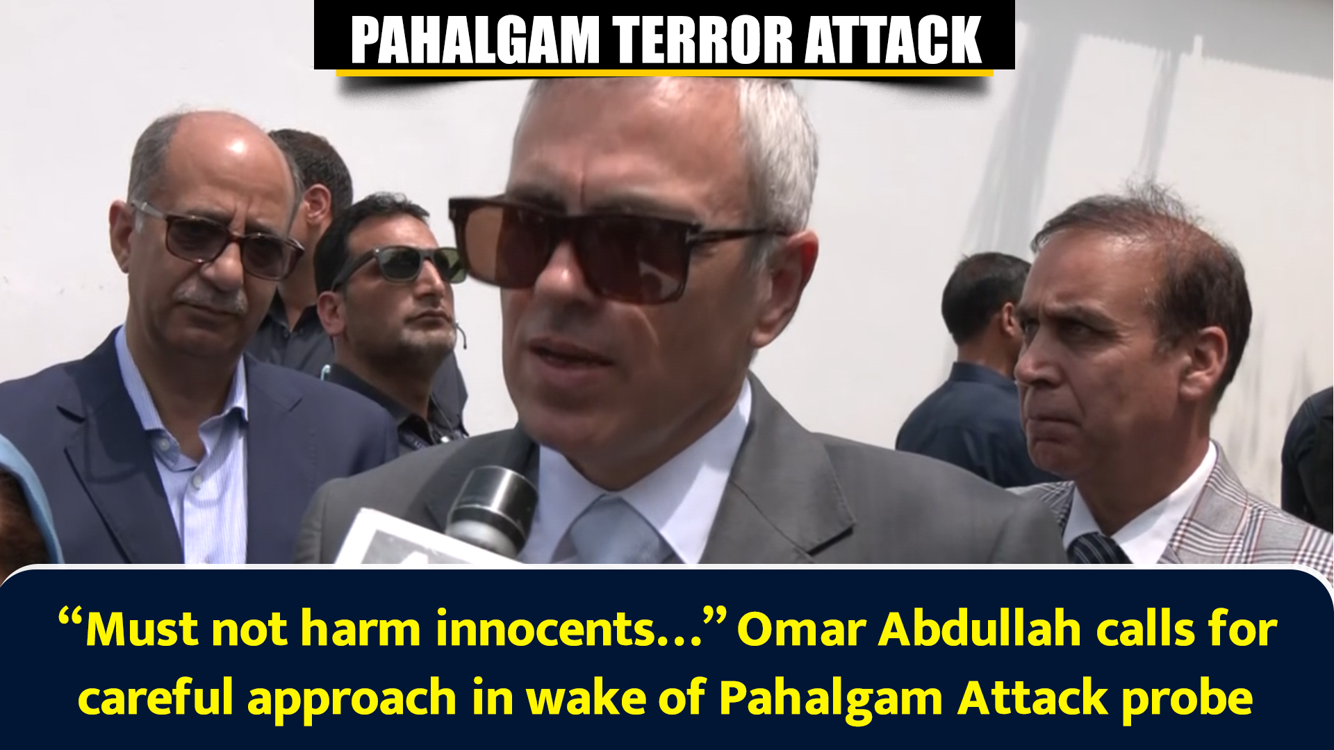 “Must not harm innocents…” Omar Abdullah calls for careful approach in wake of Pahalgam Attack probe