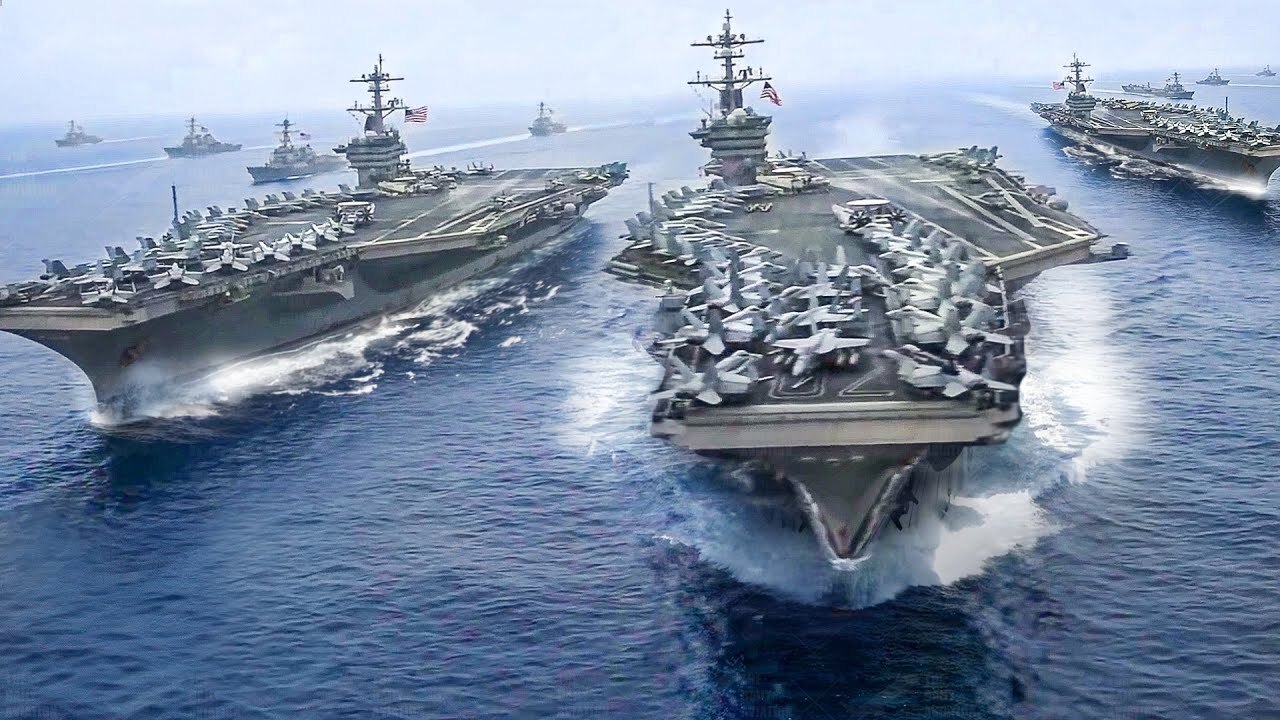US aircraft carriers demonstrate power in Pacific exercise