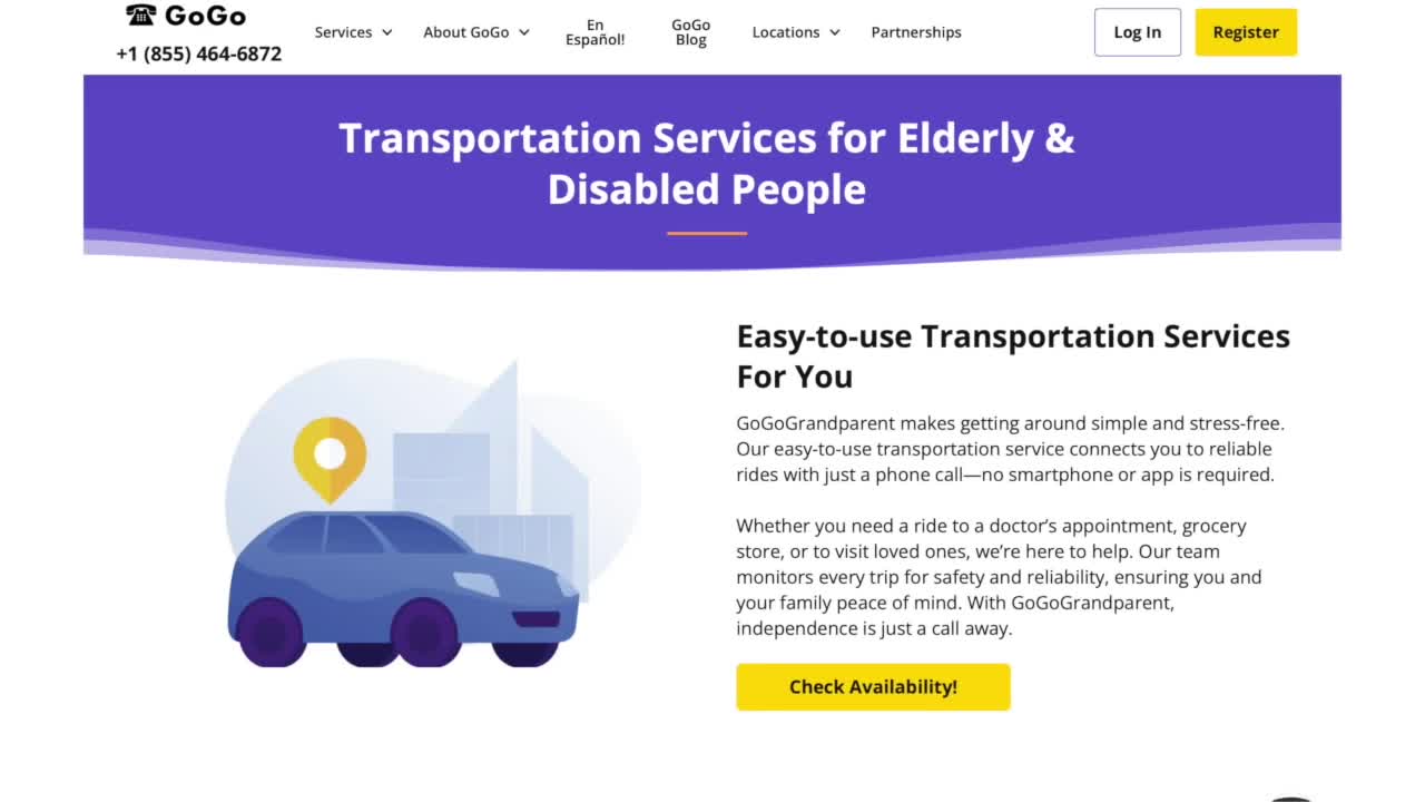 Rideshare service helping seniors get around town
