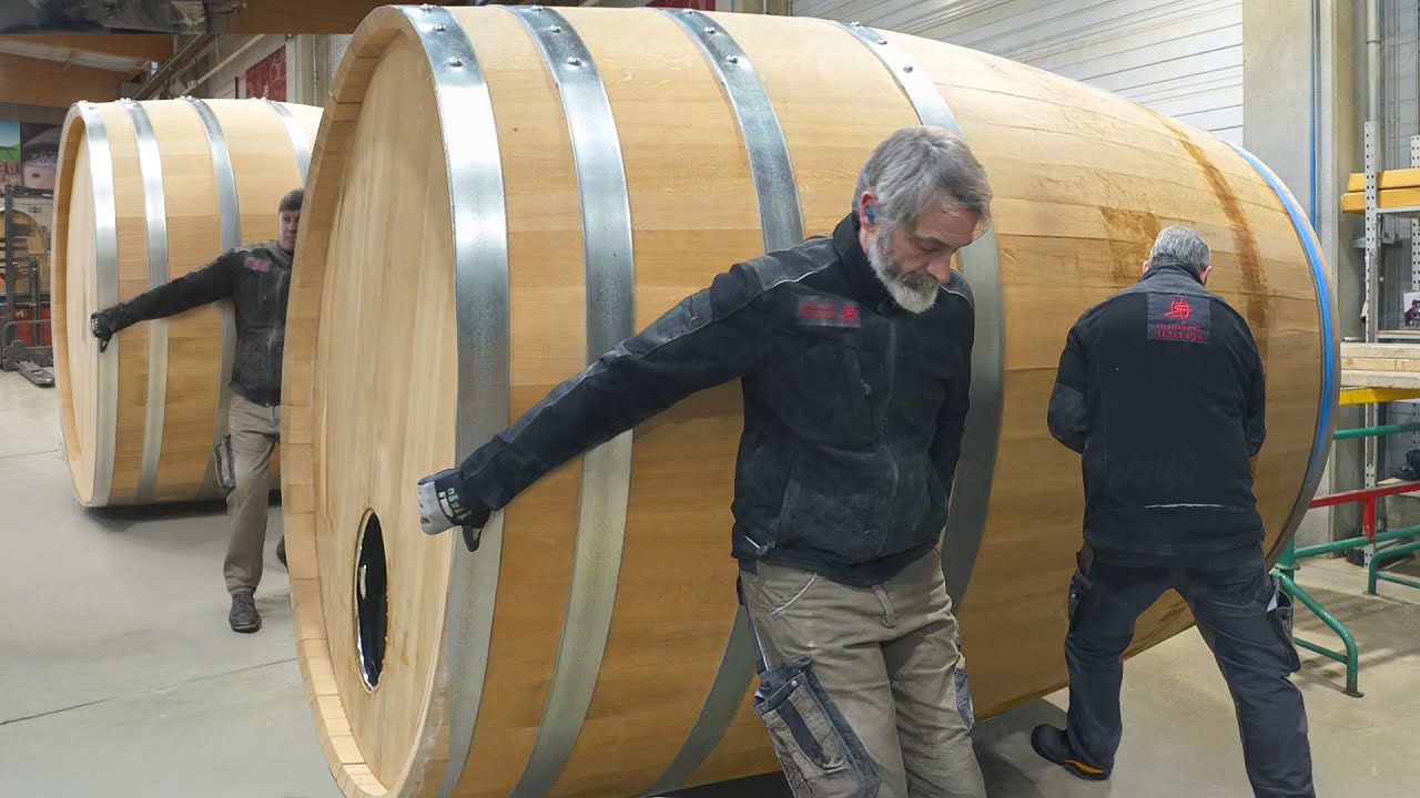 Amazing Way They Build Giant Wood Barrels By Hands in France