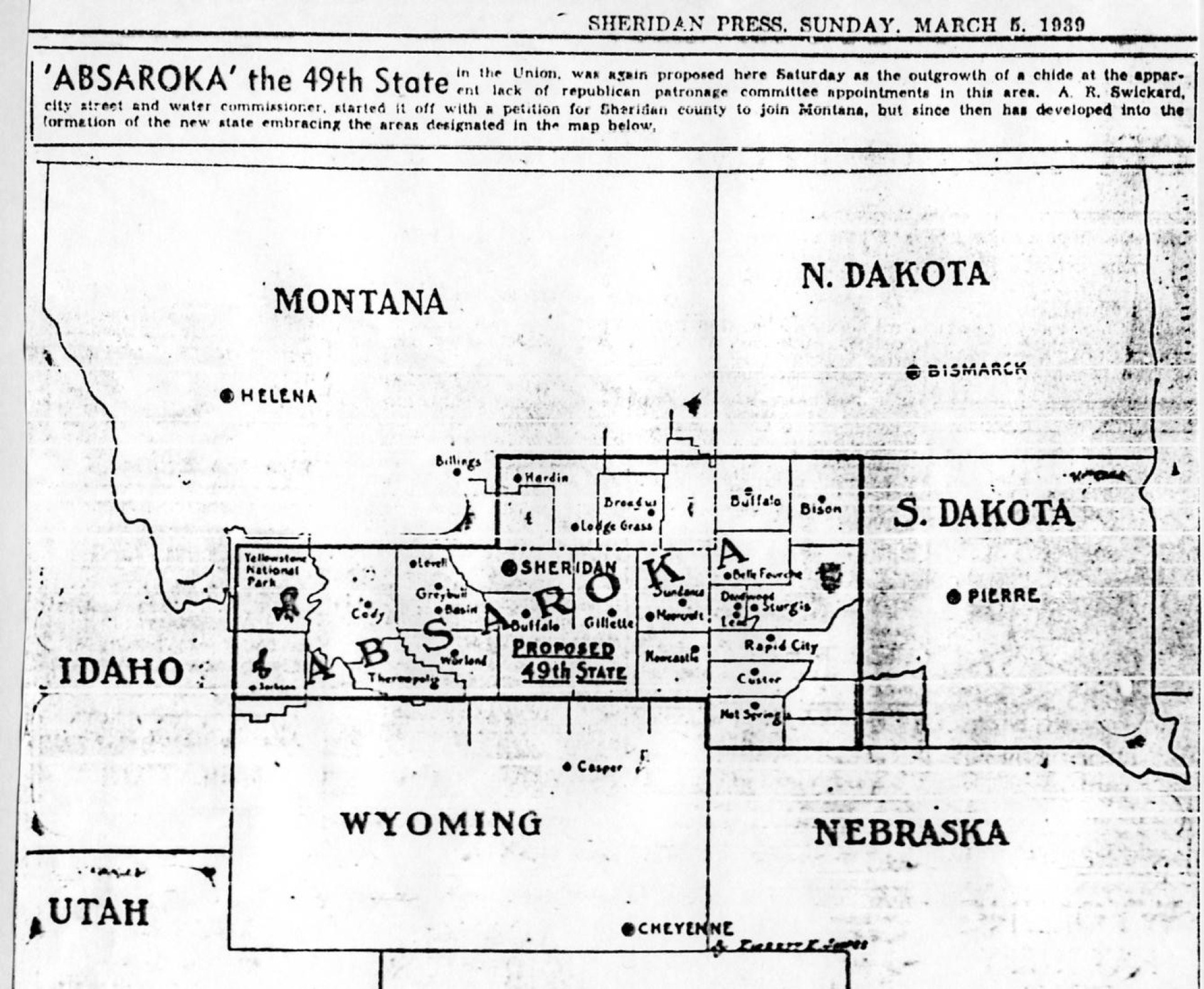 Proposed US states and territories that never were