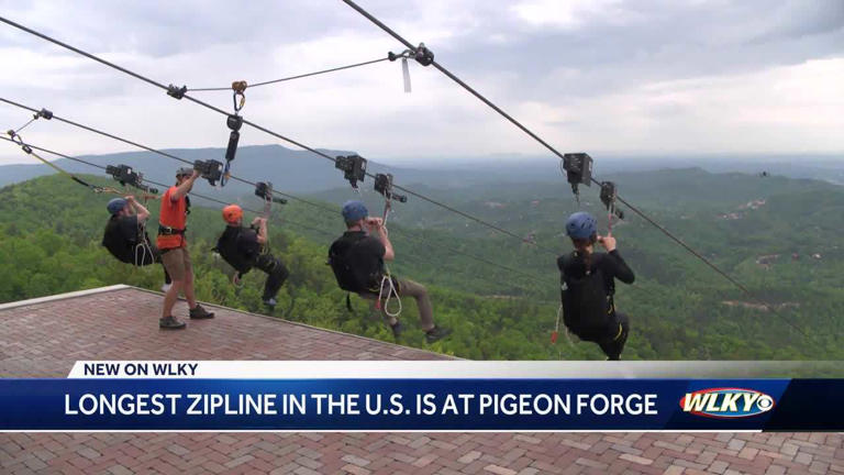Pigeon Forge has a zipline that's over a mile, the nation's longest