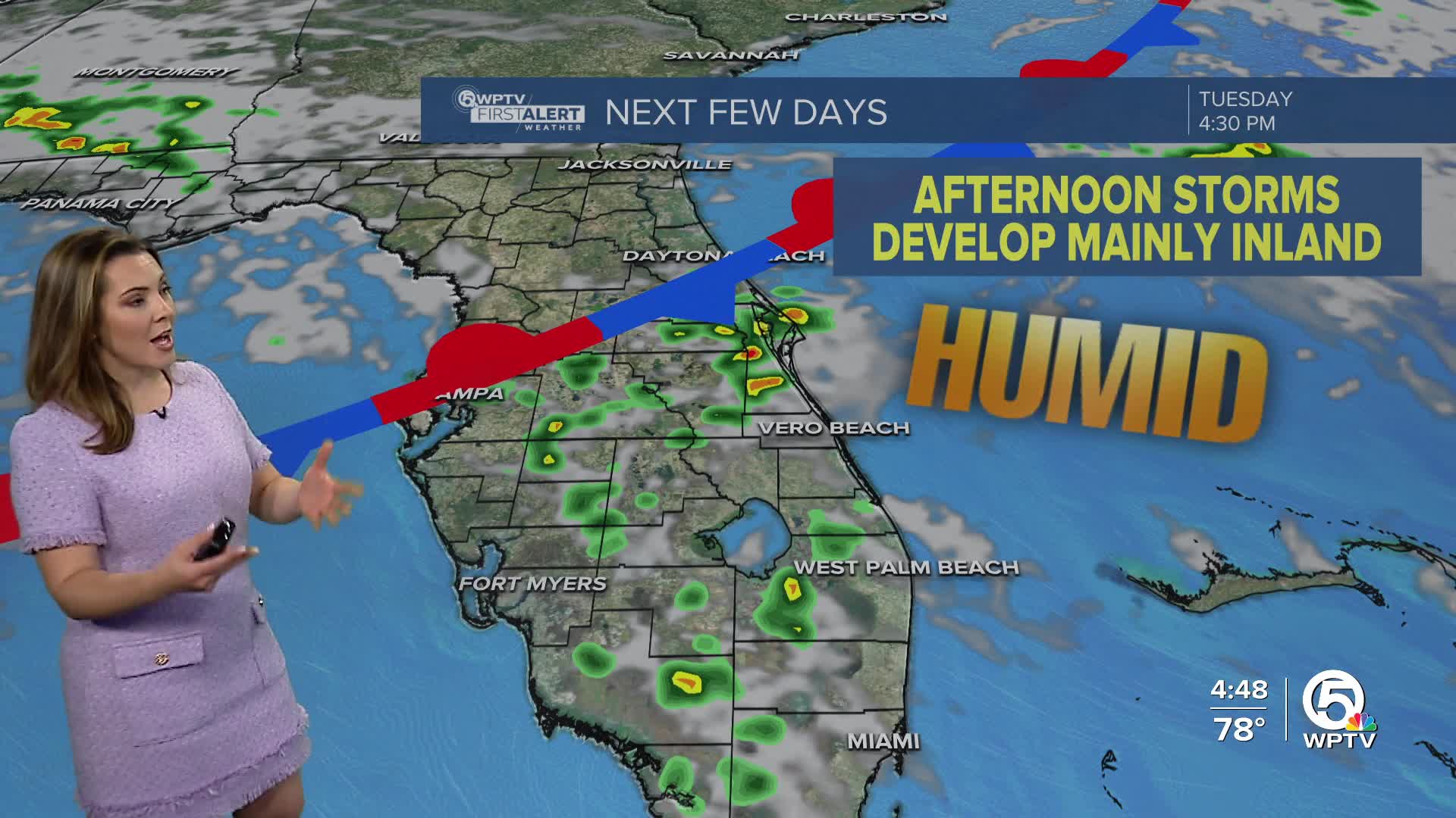 WPTV First Alert Weather forecast, morning of May 6, 2025