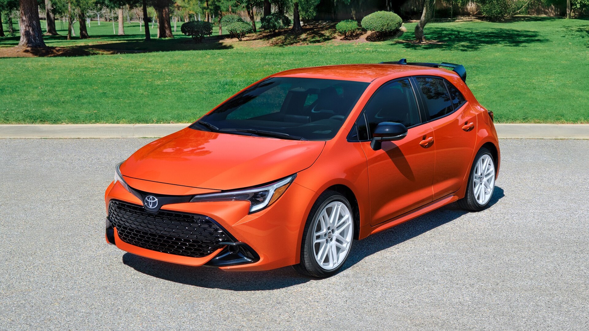 The 2026 Toyota Corolla Hatchback FX's White Wheels Are Rad as Hell