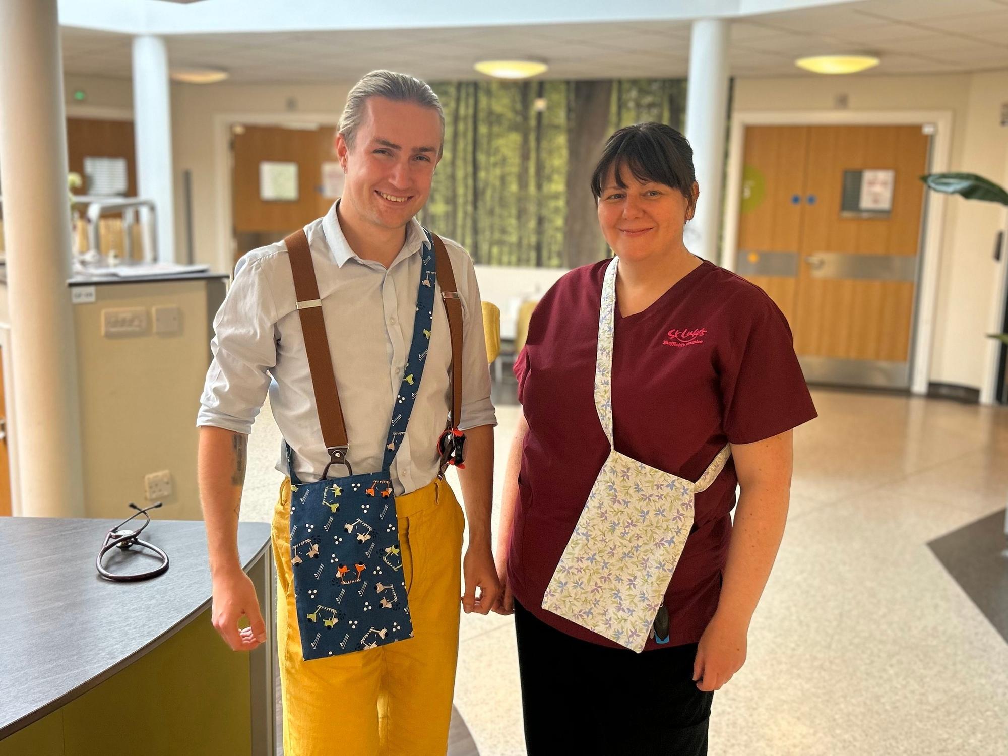 St Luke’s sewing team create a practical solution to syringe driver problem