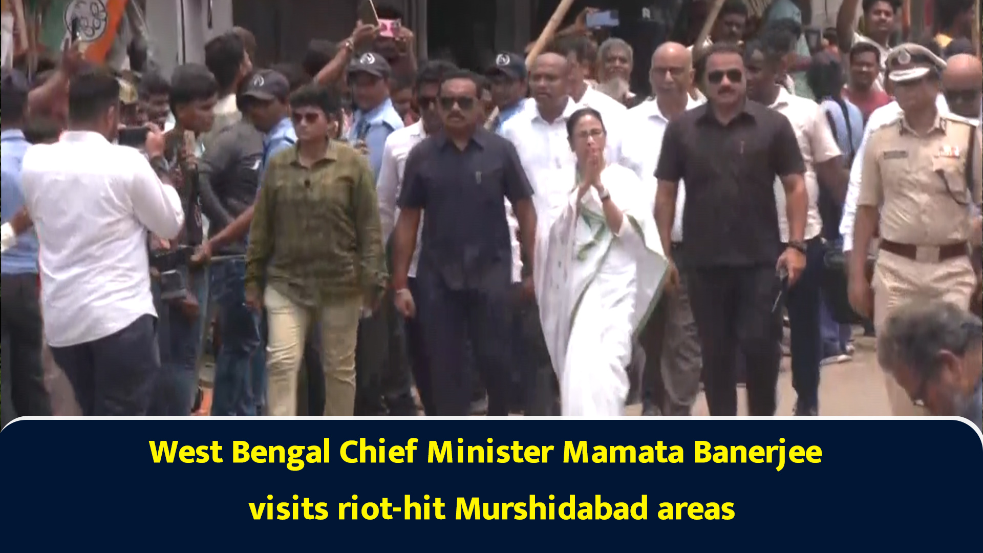West Bengal Chief Minister Mamata Banerjee visits riot-hit Murshidabad ...
