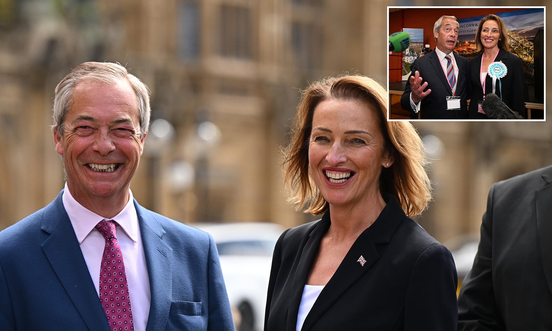 The Reform Five: Nigel Farage welcomes new MP Sarah Pochin to Westminster