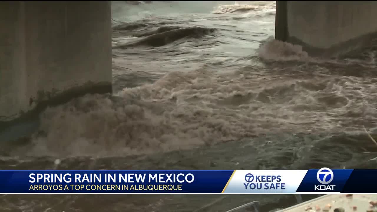 Spring rain making arroyos in Albuquerque dangerous