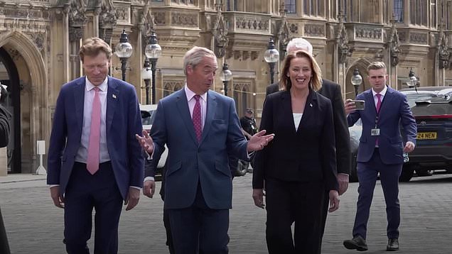 Reform UK's newest MP arrives at Parliament