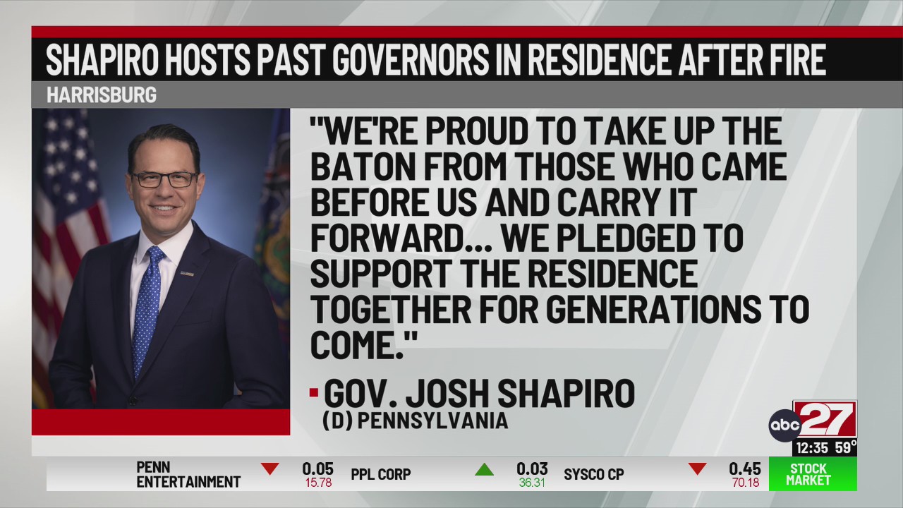 Shapiro hosts past Governors in residence after fire