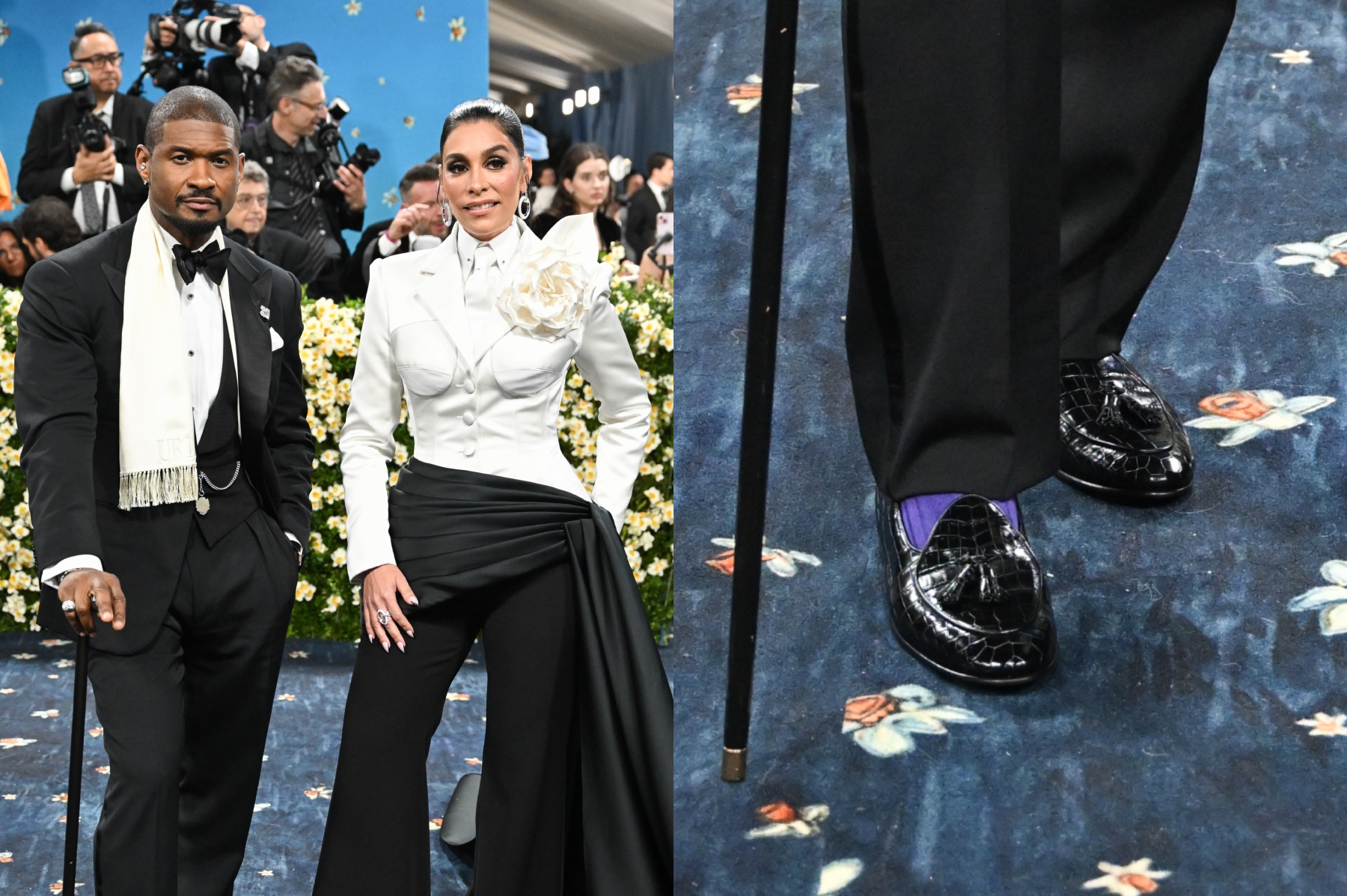 Usher and Wife Jennifer Goicoechea Don Ralph Lauren Purple Label and ...