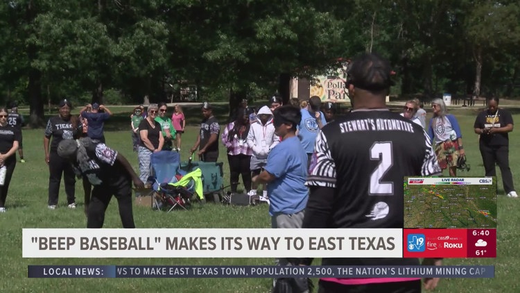 East Texas students learn how to play beep baseball