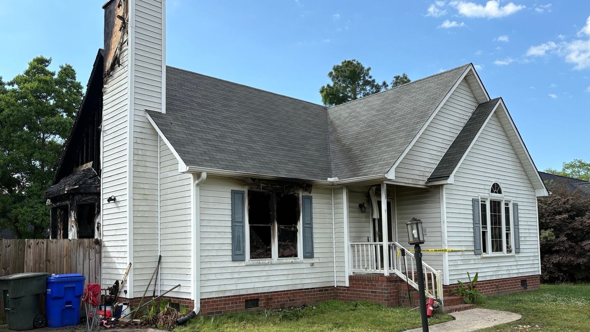 Greenville family displaced after fire destroys home