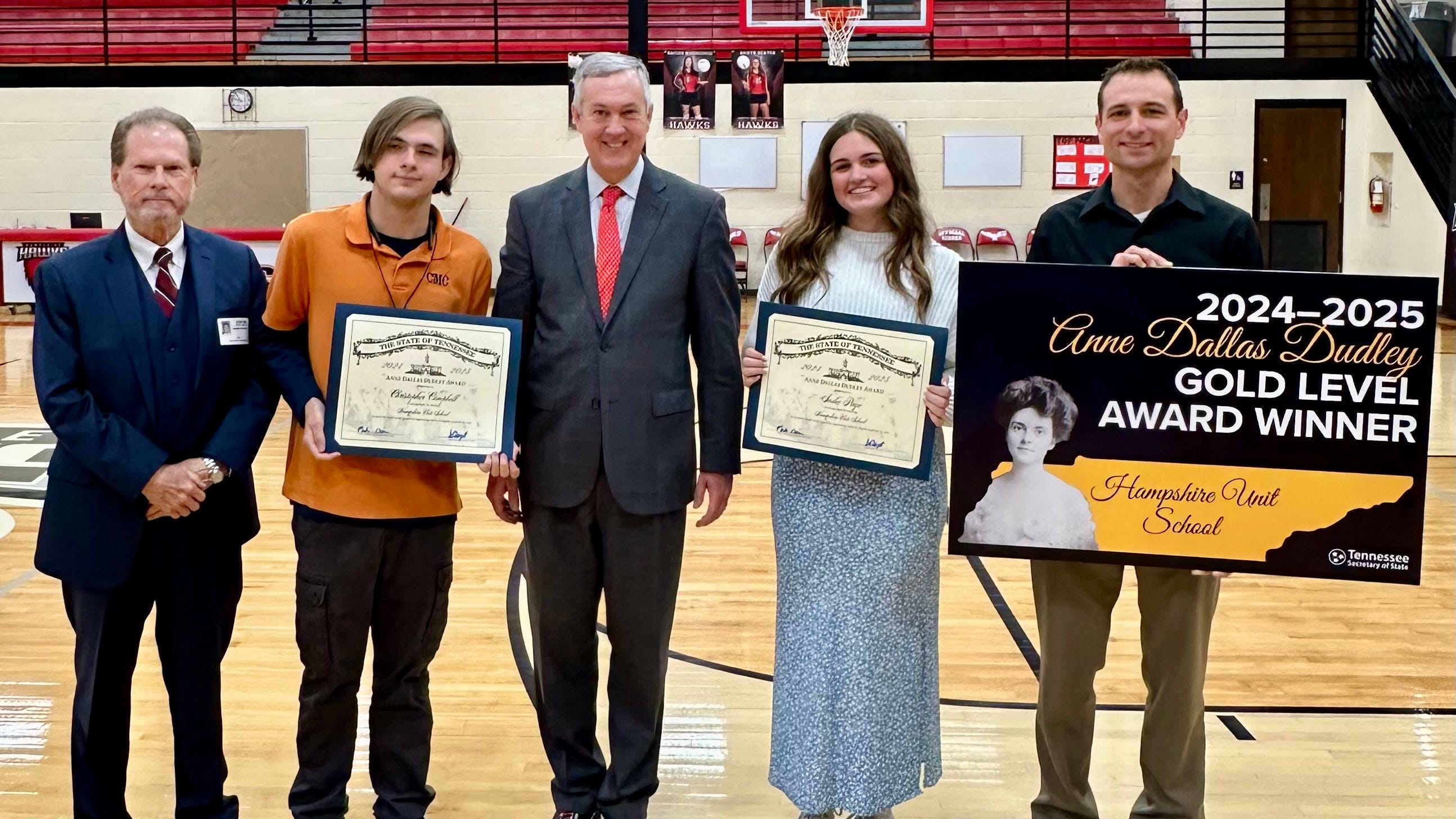 Maury schools honored by TN Sec. of State for voter registration